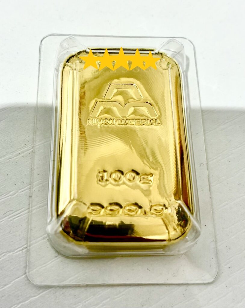 K24 999.9 インゴット 100g 日本マテリアル 高価買取お任せください🦉🌼【袋井・磐田・掛川・御前崎の買取はいちふじピアゴ袋井店へ♪】 | 静岡の三島・伊東、神奈川の小田原でブランド ...